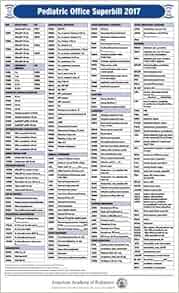 Pediatric Office Superbill 2017: 9781610020466: Medicine & Health ...