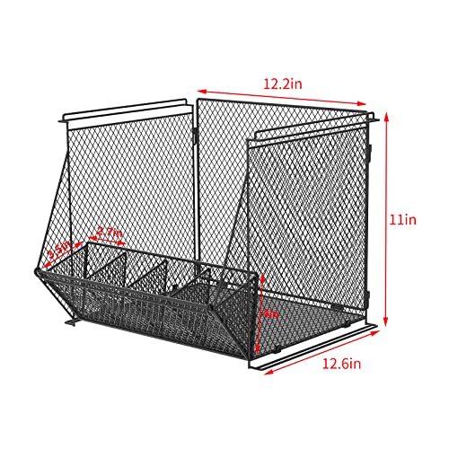 Stackable File Box With a Triangular Metal Basket, Organizer Racks ...