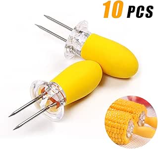 Amazon.com : Lechay Corn Cob Holders Set, Stainless Steel Corn Skewers ...
