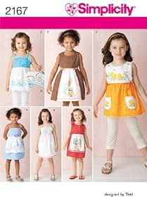 Amazon.com: Simplicity Sewing Pattern 2167: Child's Dresses and Hanger ...