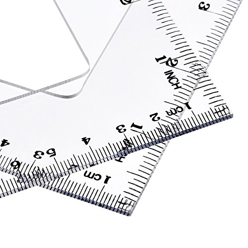 eBoot Triangle Ruler Square Set, 30/60 and 45/90 Degree, Set of 2 - Buy ...