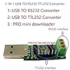Industrial-Grade USB to RS232 RS485 Converter Serial Port UART Module ...