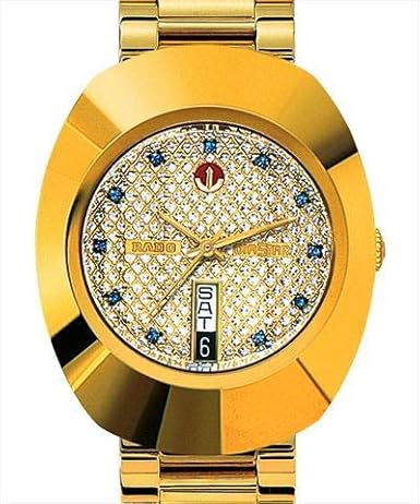 Rado R12413314 Original Diastar Jubile Mens Watch - Gold Tone Dial with ...