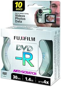 Fujifilm DVD-R 8cm 1.4GB 4x 10pk: Amazon.es: Electrónica
