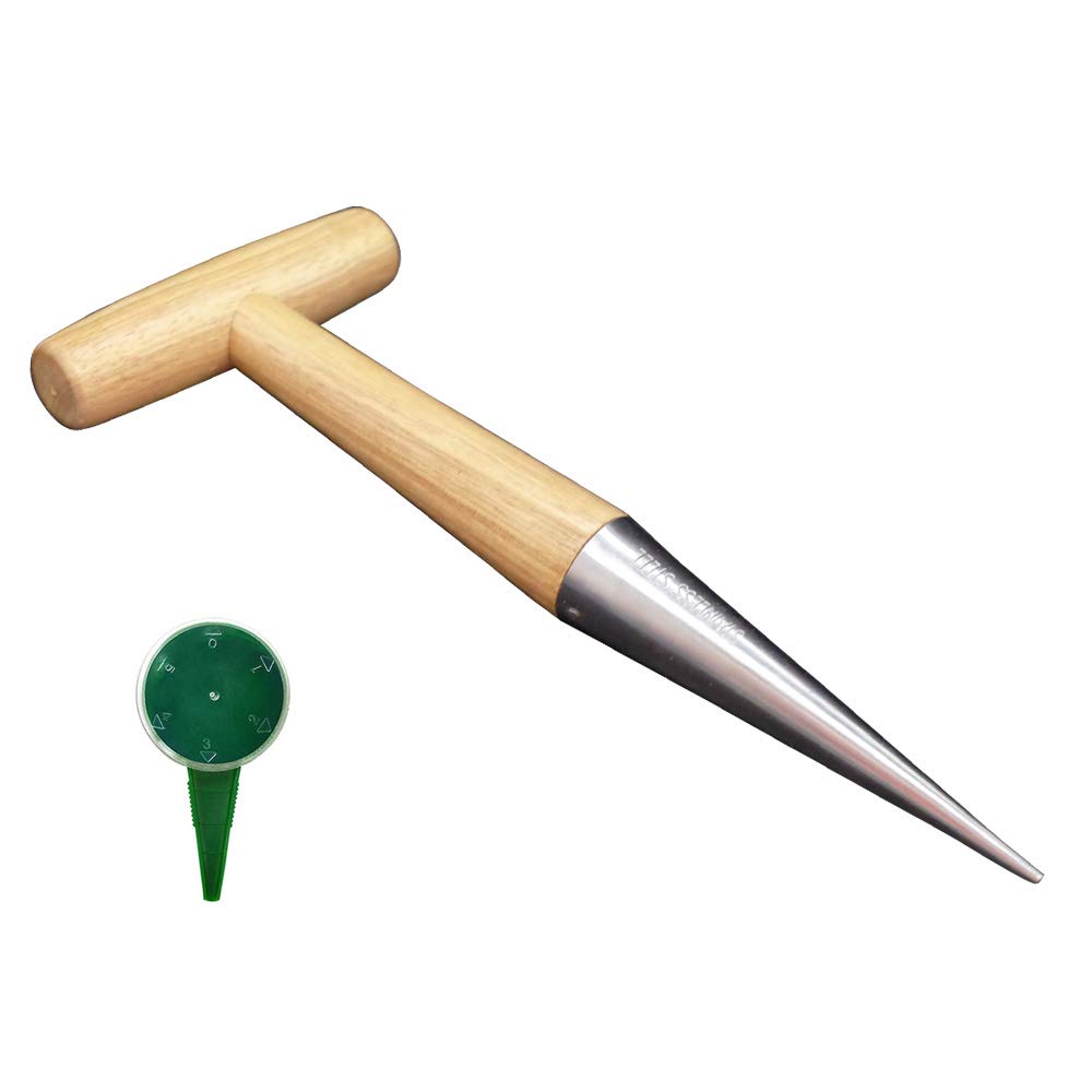 Dibber, Garden Hand Tool Dibber, Stainless Steel Dibber with Seed ...
