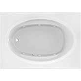 Jacuzzi SIGNATURE Acrylic Drop-In Bathtub, Jet Massage Tub, Slip ...