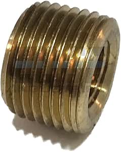 EDGE INDUSTRIAL Brass REDUCING FACE Bushing 3/8" Male NPT X 1/8" Female ...