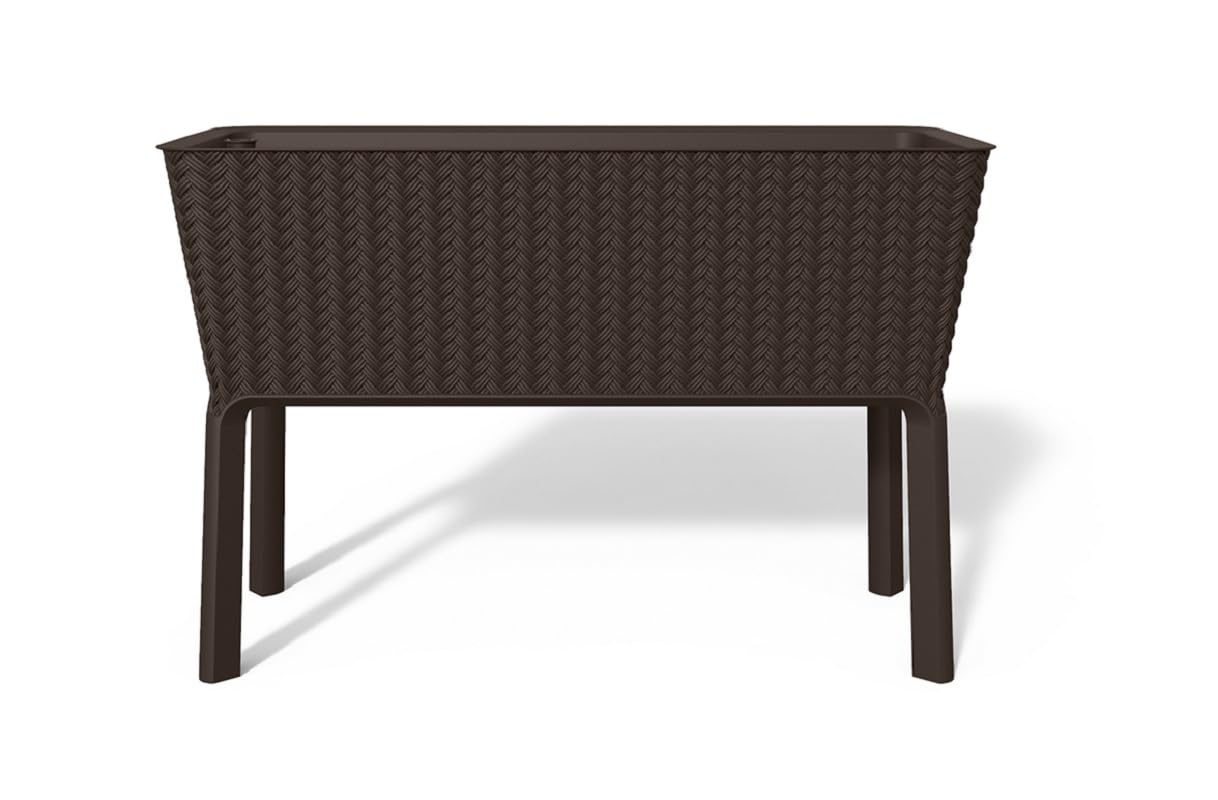 Keter Splendor 31.7 Gallon Raised Garden Bed with Self Watering Planter ...