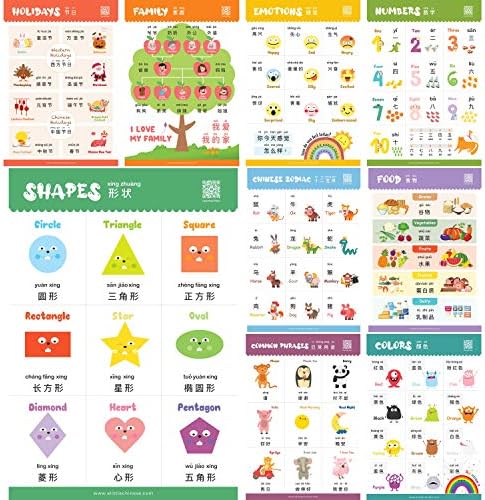 Bilingual Simplified Chinese-English with Pinyin Educational Posters ...