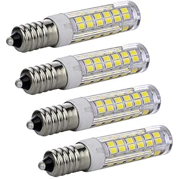 [4-Pack] E11 LED, All-New (102LEDs) E11 Led Bulbs, 8W 75W-100W Equivalent, 850 LM, Daylight ...
