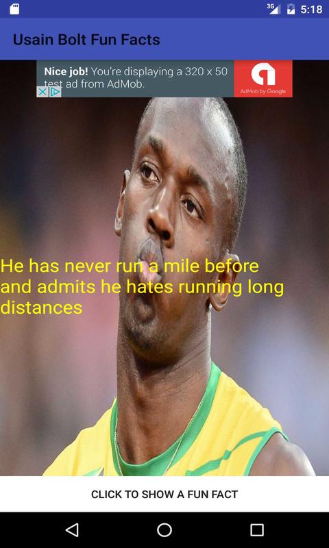 Usain Bolt Fun Facts:Amazon.com:Appstore for Android