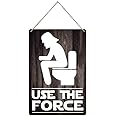 Amazon.com: FOSHIN Wall Art Decor Wooden Sign Use The Force Star Wars ...