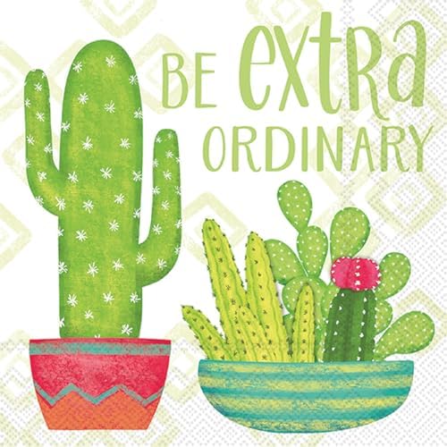 سعر Ideal Home Range Extra Ordinary Cactus Party Napkins - 40 Count | 2 ...