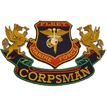 Amazon.com : FLEET MARINE FORCE FMF CORPSMAN Cut Out PATCH. Beautiful ...