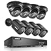 Amazon.com : Amcrest 960H 8CH 1TB Security System - Eight 800+ TVL IP66 ...
