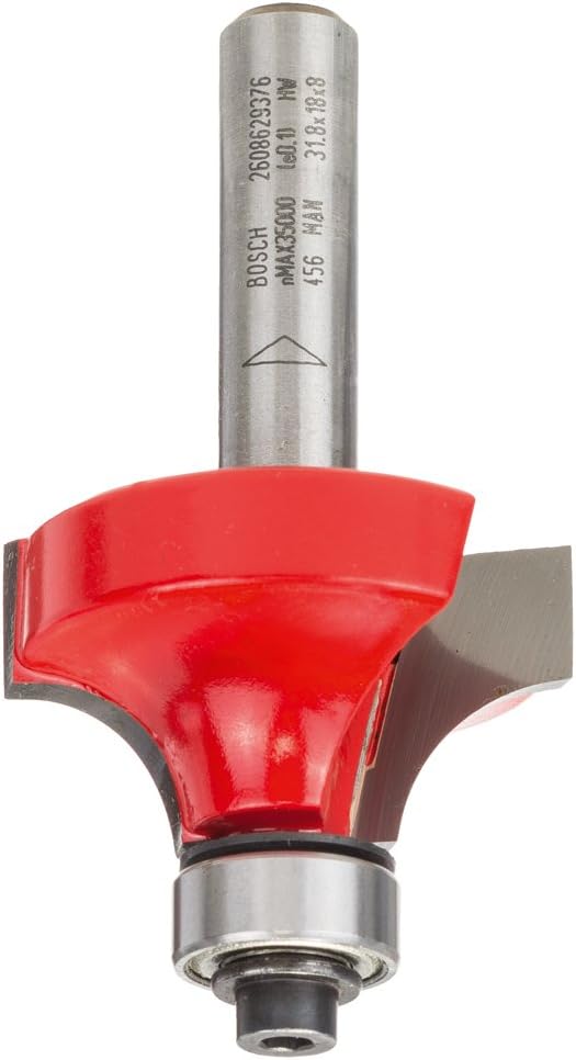 Bosch Professional 2608629376″ Expert Rounding Router Bit, Silver, 8 x ...