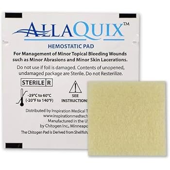 Amazon.com: (Pack of 3) AllaQuix Stop Bleeding Pad (LARGE 2-inch square ...