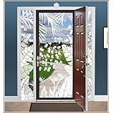Amazon.com: Tropical Oasis Etched Glass See-Thru Design 48 in. x 48 in ...