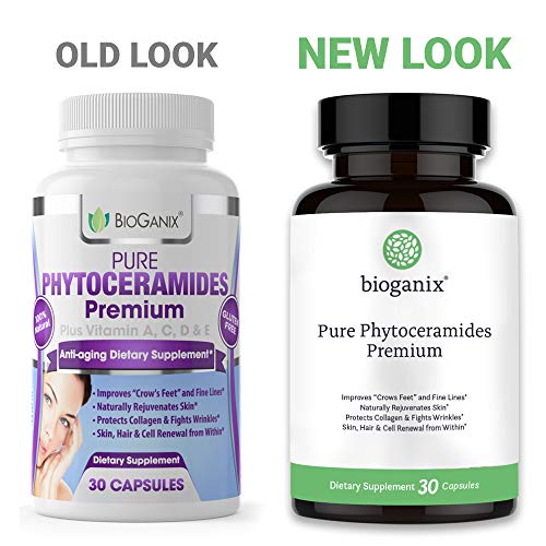 Bioganix Anti-Aging Supplement with Phytoceramides and Vitamin A, C, D ...