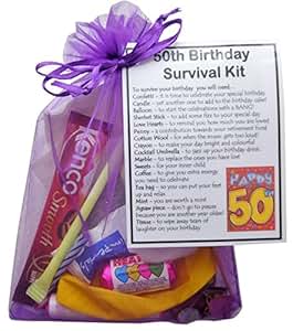 Amazon.com: 50th Birthday Survival Kit Gift: Kitchen & Dining