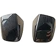 Amazon.com: Black Exterior Front Door Handle Cover Cap Trim Without ...