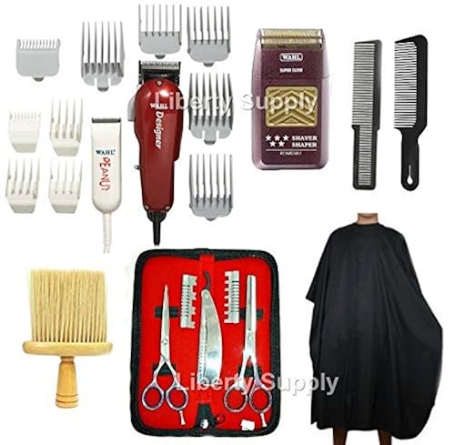 Haircutting Kit DIY at Home with Professional Wahl Designer Clipper and ...