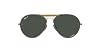Ray-Ban RB8063 Titanium Aviator Sunglasses, Demi Gloss Pewter/Dark Grey ...