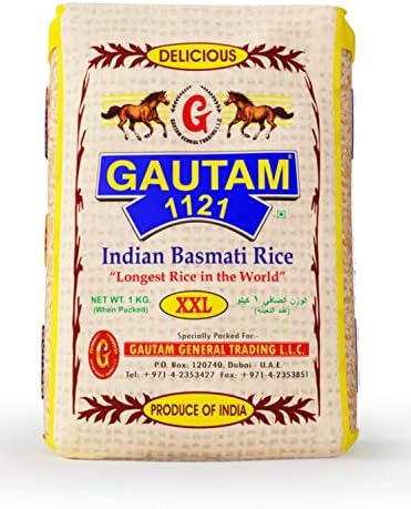 Gautam Basmati Rice XXL (1KG) price in UAE | Amazon UAE | supermarket ...