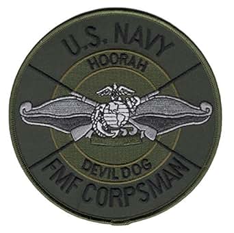 Amazon.com: FMF Fleet Marine Force Corpsman Patch Devil Dog: Clothing