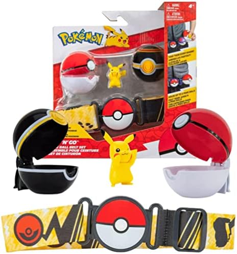 Pokemon Clip and Go Belt Set Pikachu & Pokemon Balls - 1 x 5 cm Pokemon ...