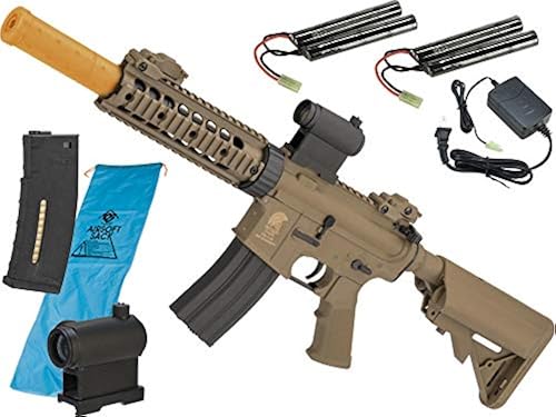 Evike - Matrix Sportsline Airsoft Dark Earth M4 RIS CQB-R - Go Airsoft ...