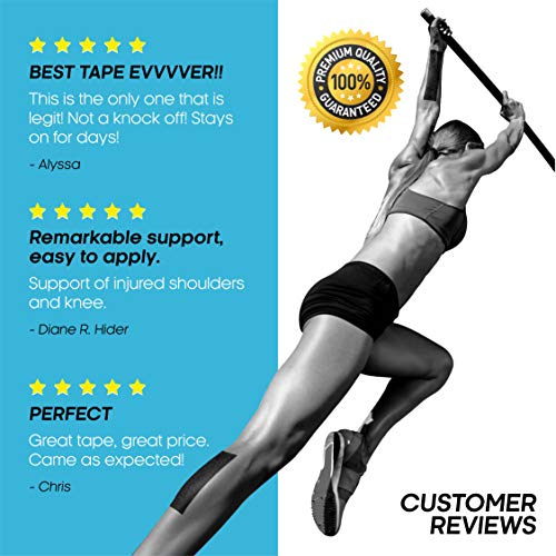 SpiderTech Therapeutic Kinesiology Tape Uncut Roll (Pack of 6) - 50mm x 5m - 2 inch x 16.4 ft ...