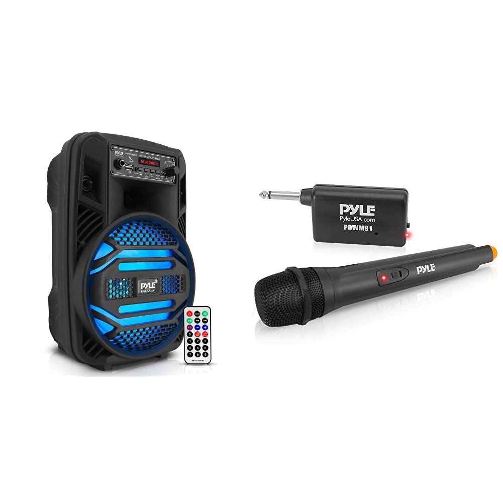 Mua Pyle Portable Bluetooth PA Speaker System with Wireless Microphone ...