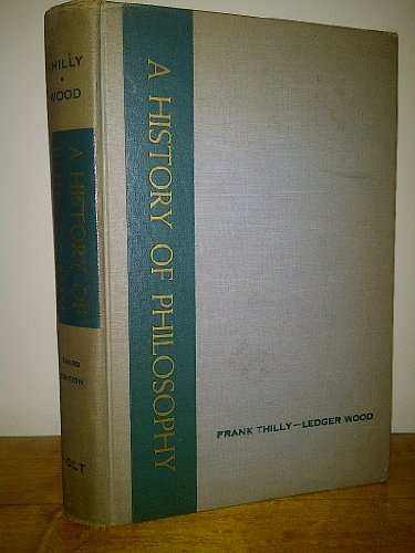 A history of philosophy: Frank Thilly, Ledger Wood: Books