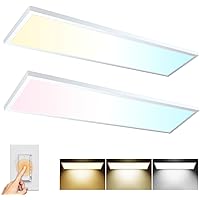 AIKVSXER 1x4 LED Flat Panel Light Surface Mount LED Ceiling Light ...