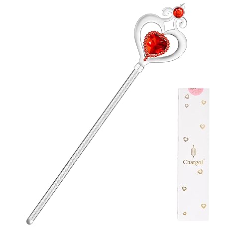 Mua Chargol Angel Scepter Wand Princess Costume Wand(Silver-red) trên ...