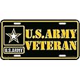 Amazon.com: U.S. Army Combat Veteran License Plate Frame : Sports ...