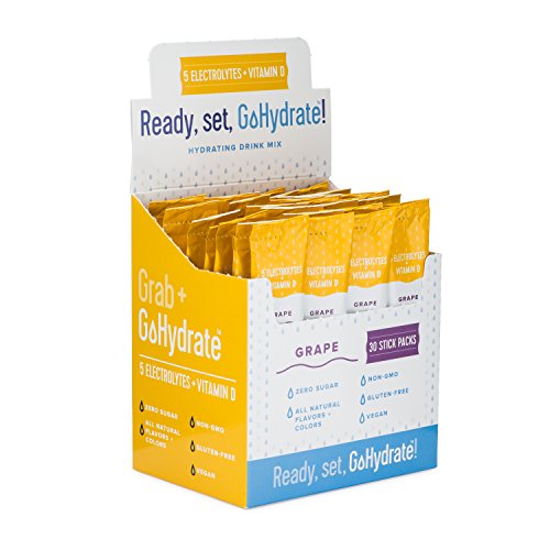 GoHydrate Electrolyte Hydration Drink Mix - A Naturally Flavored, Sugar ...