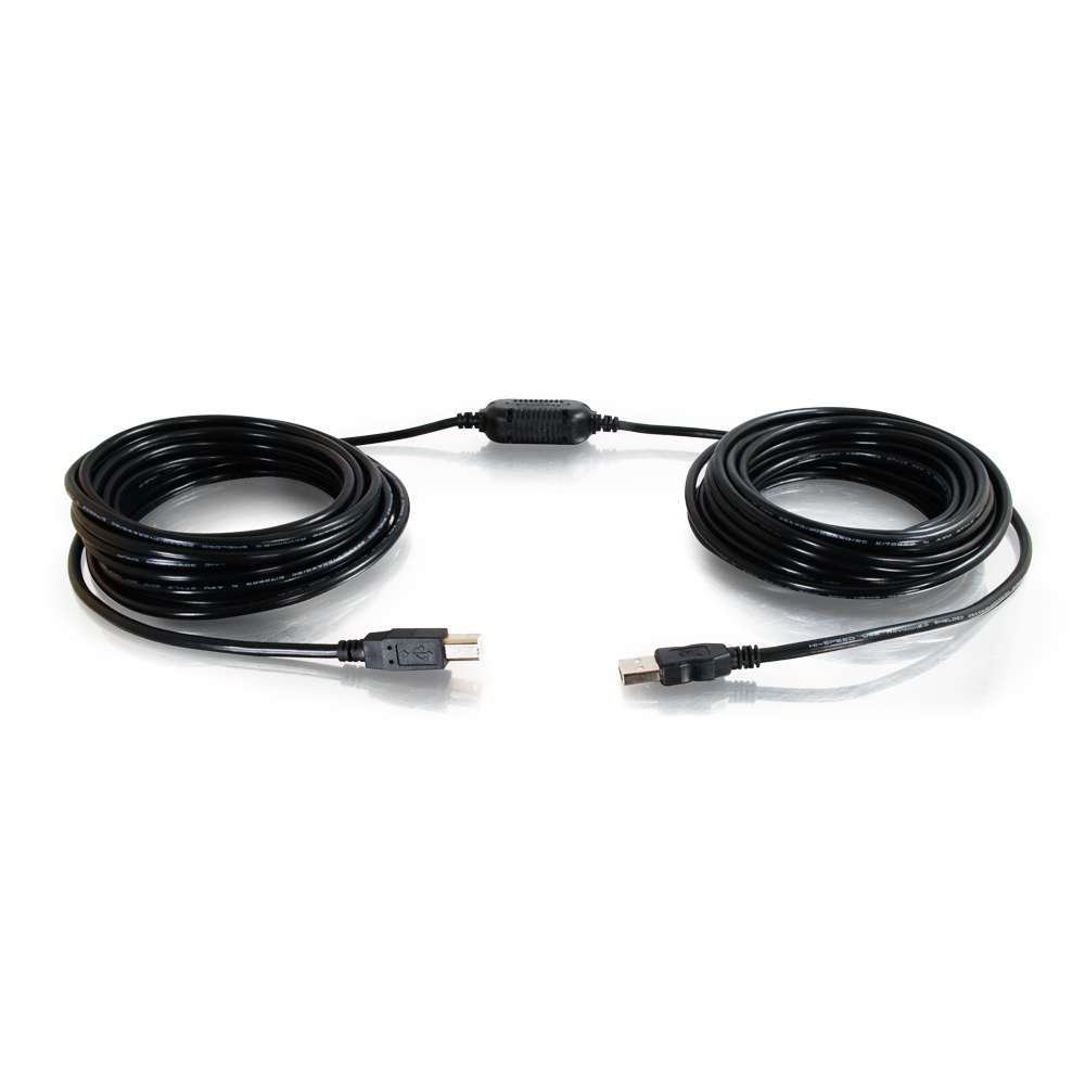 C2G Legrand USB Long Extension Cable, USB A to B Cable, Black Plug and ...
