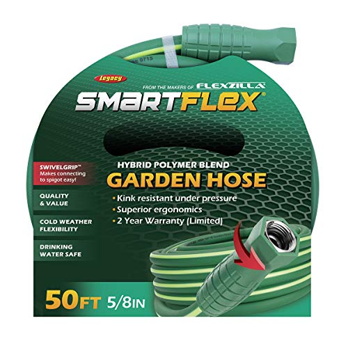 SmartFlex 5/8" x, 3/4"-11 1/2 GHT Fittings, Hybrid, Drinking Water Safe ...