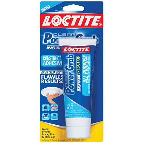 Loctite Power Grab Clear All Purpose Adhesive 3-Fluid Ounce Squeeze ...