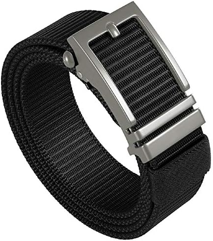 FAIRWIN Ratchet Web Belt,1.25 inch Nylon Web Automatic Slide Buckle ...