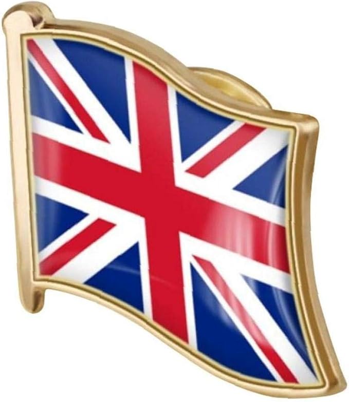 LAVALINK 1pc Union Jack Badge Metal United Kingdom Flag Lapel Pin Uk ...