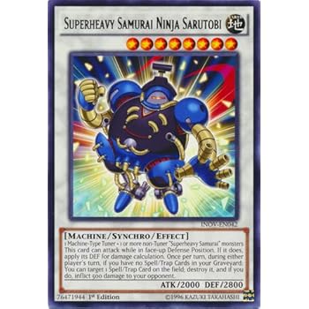Amazon.com: Yu-Gi-Oh! - Superheavy Samurai Ninja Sarutobi (INOV-EN042) - Invasion: Vengeance ...