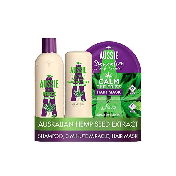 Aussie Calm The Frizz Shampoo and Conditioner set with a Shampoo, 3 ...