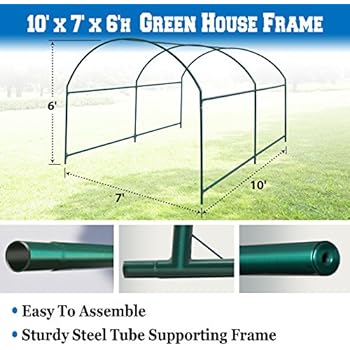 Amazon.com : BenefitUSA Green House Replacement Spare Parts for 10'X7 ...