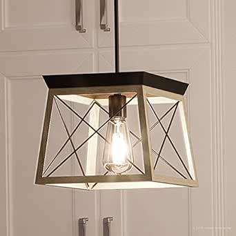 Luxury Industrial Chic Pendant Light, Small Size: 9"H x 10"W, with ...