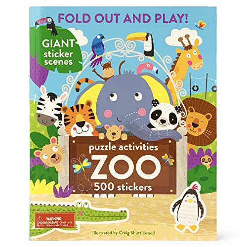 Zoo: 500 Stickers and Puzzle Activities (Press Out and Play Book ...