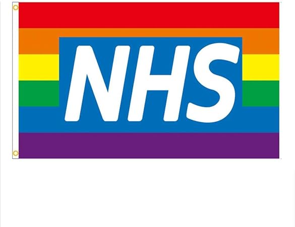 Thank You NHS Flag, Customized Rainbow Banner, NHS Supports Flag ...