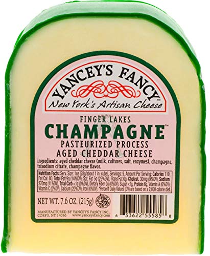 Yancey's Fancy, Finger Lakes Champagne Cheddar Cheese, 7.6 oz. (4 pack ...